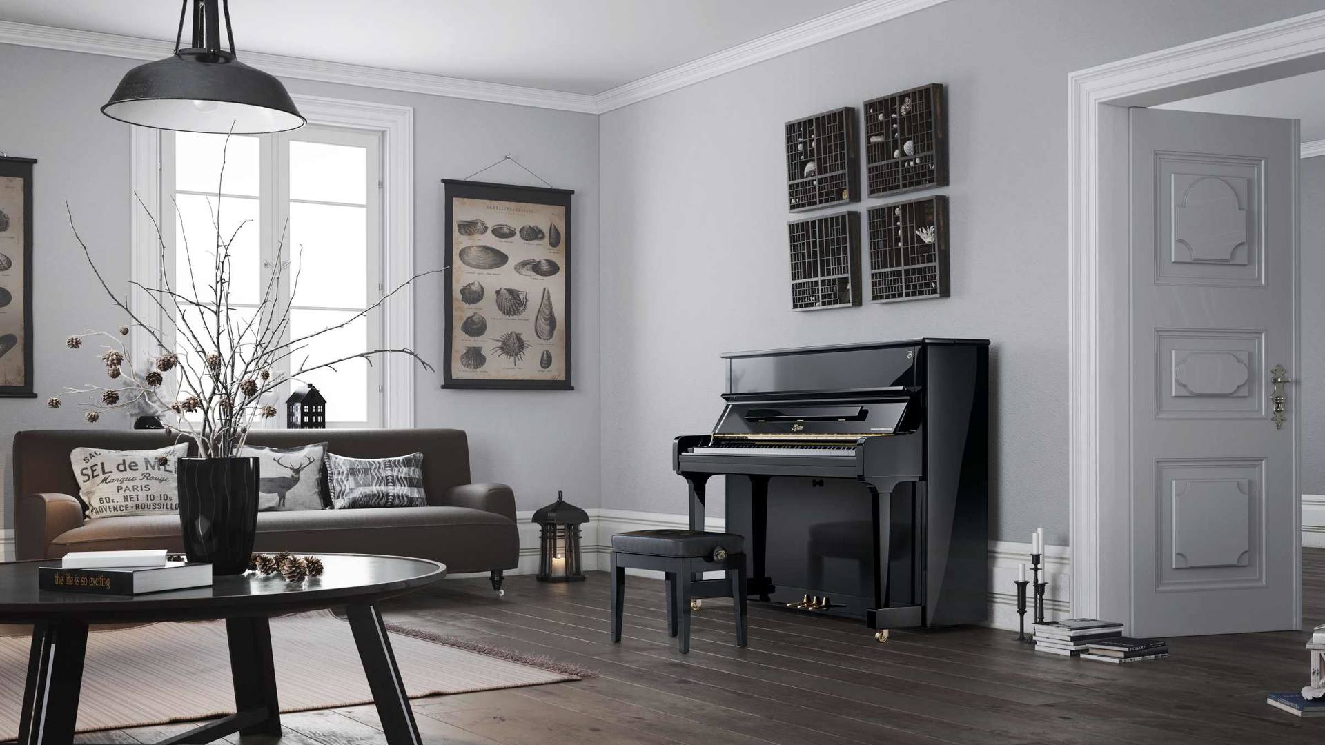 Boston Klavier UP-118E PE - Designed by Steinway